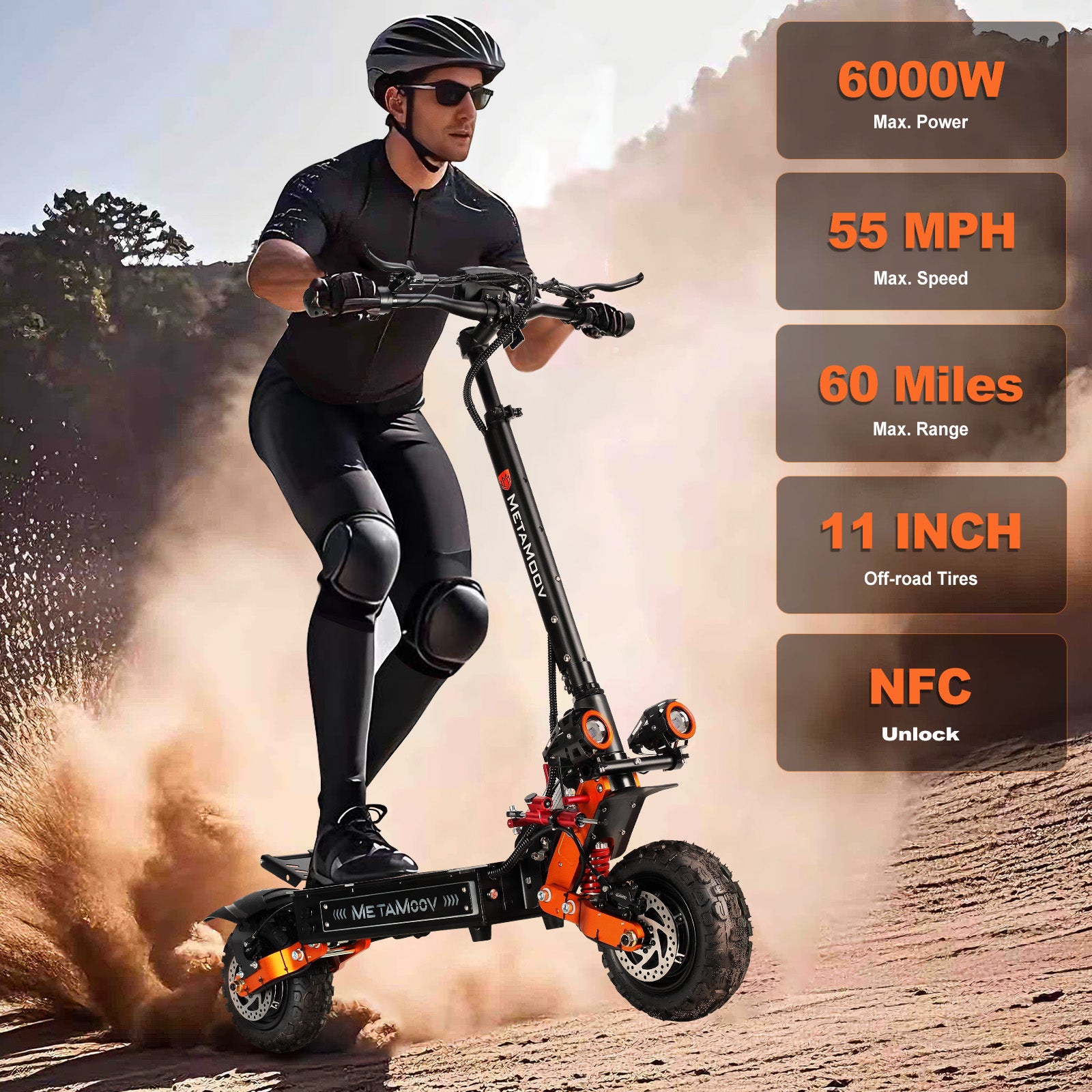 Electric Scooter Adults 50MPH 5600W Dual Motor Off Road E scooter ...