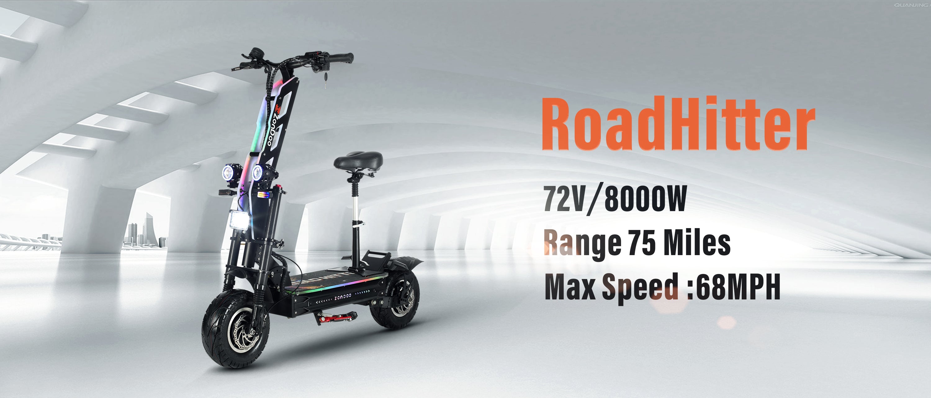 Fastest Electric Scooters Powerful Offroad Scooter | E-bike | ZonDoo ...